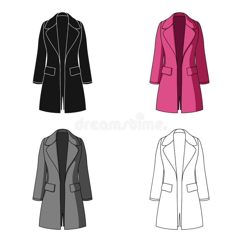 Coat Icon Of Vector Illustration For Web And Mobile Stock Vector