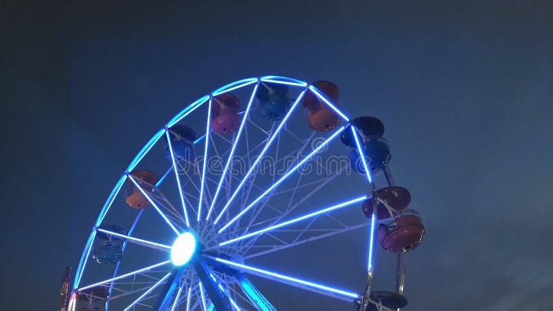Blue Ferris Wheel stock photo. Image of blue, park, theme - 105603552