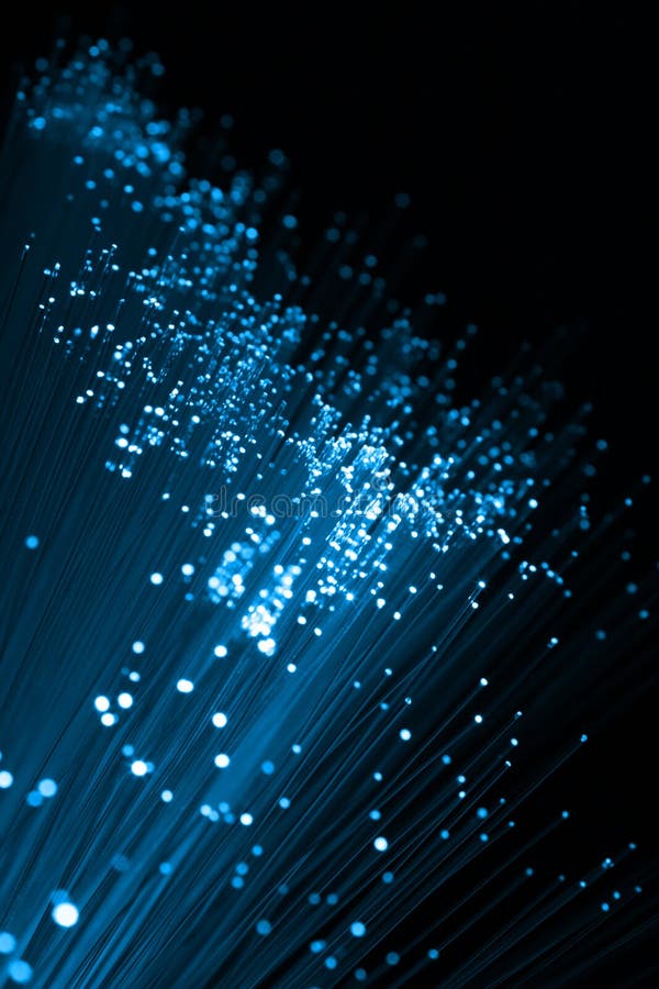 Blue Fiber Optic Lights stock image. Image of internet - 10173619