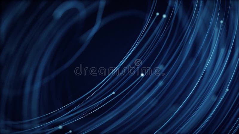 Blue Fiber Optic Light Beams Technology Background Stock Footage ...