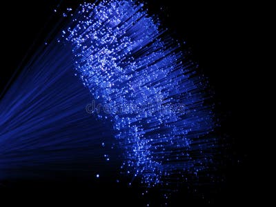 Blue Fiber Optic Lights stock image. Image of internet - 10173619