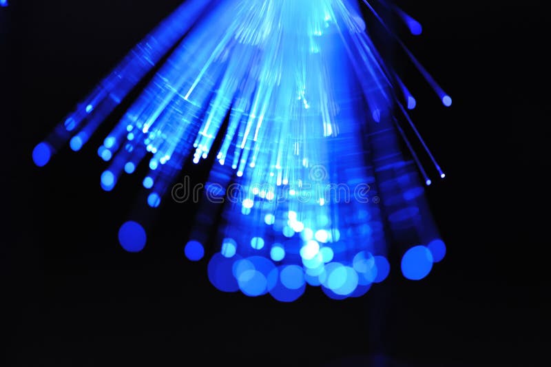 Blue fiber optics stock image. Image of network, glowing - 11476903