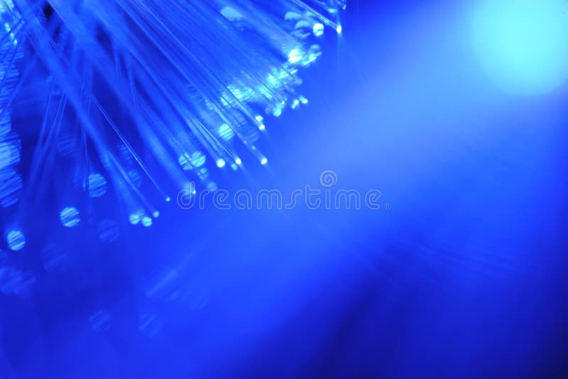 Fiber Optic Light Cables in the Light Sensory Room Stock Image - Image ...