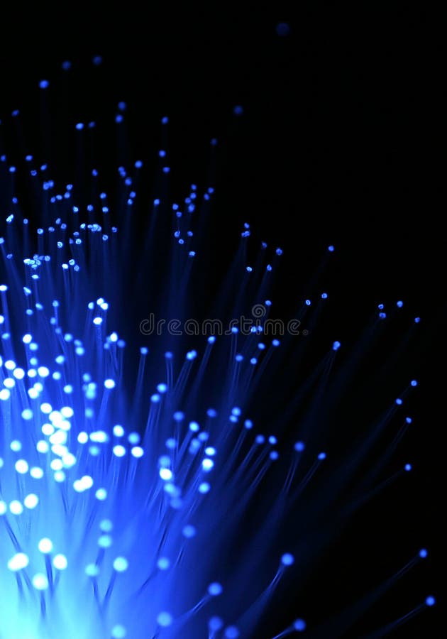 Blue Fiber Optic Cable stock photo. Image of telecommunication - 984958