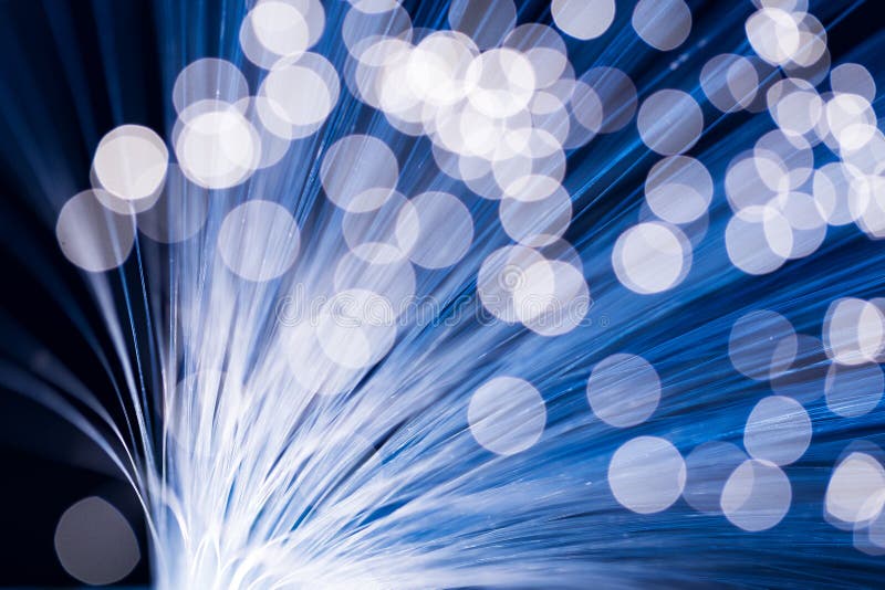 Blue fiber optics stock image. Image of abstract, glass - 44583597