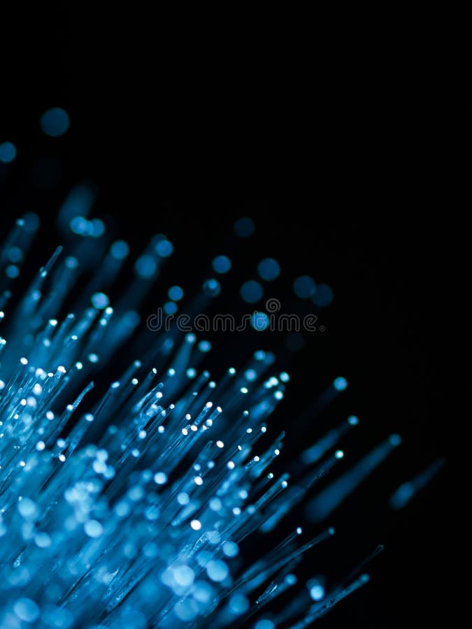 Blue fiber optics stock photo. Image of color, impulse - 48843122