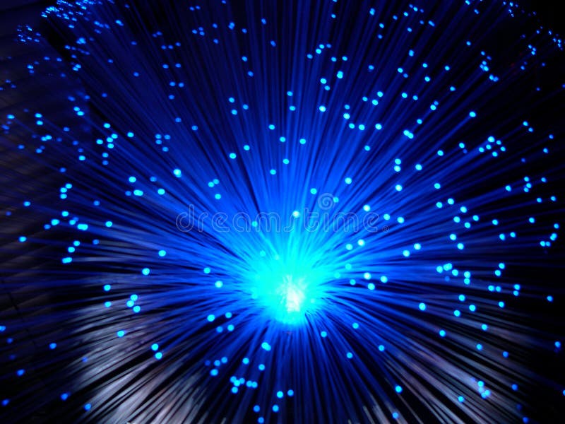 Blue Fibre Optics stock image. Image of glow, optics, lights - 4346575