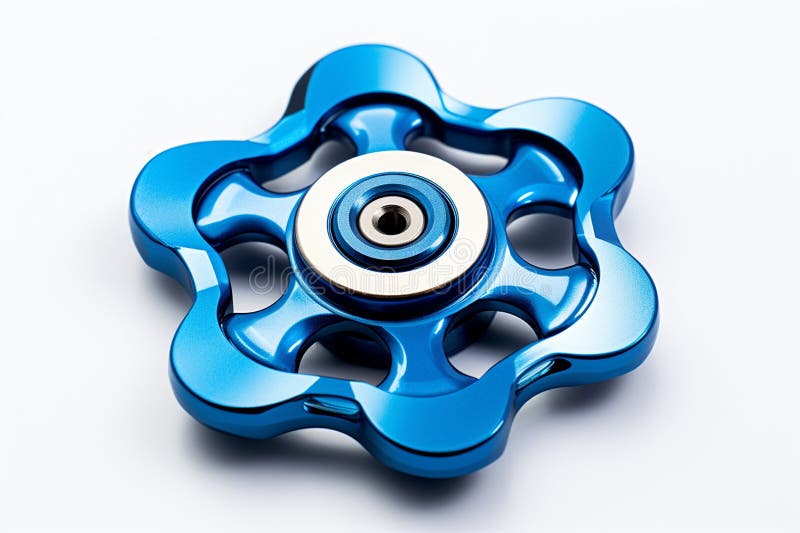 Blue Fidget Spinner with a Transparent Background Stock Illustration ...