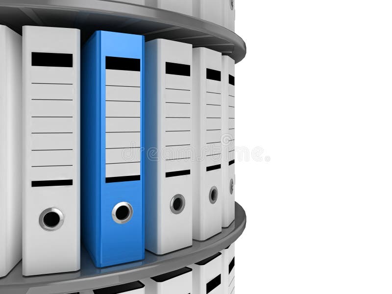 Blue file stock illustration. Illustration of folder - 17105831