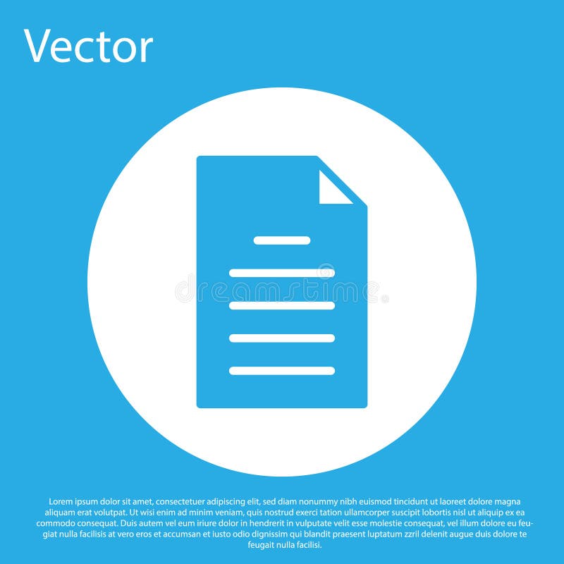 Blue File Folder with Documents Stock Vector - Illustration of organize ...