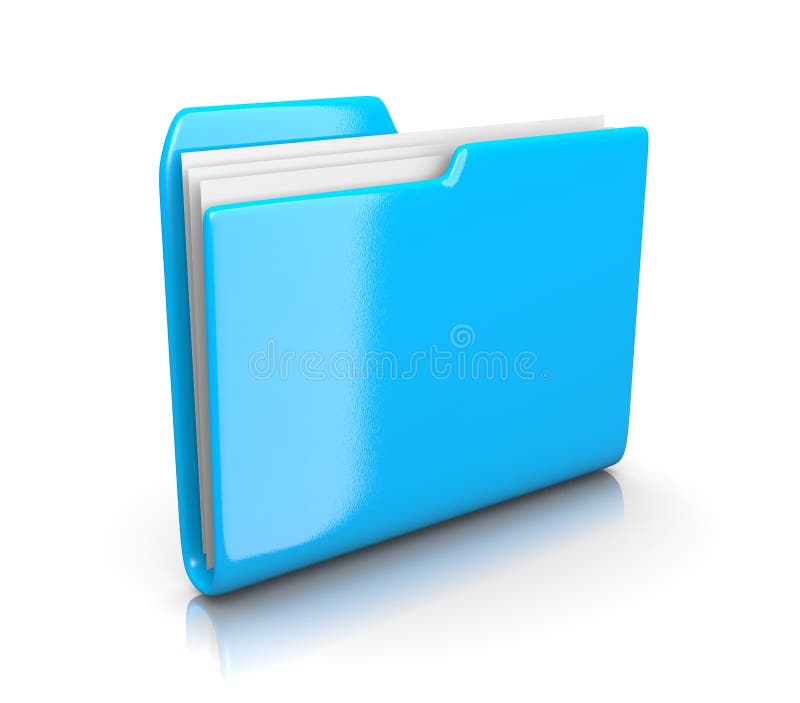Blue file , binder stock illustration. Illustration of archives - 10512365