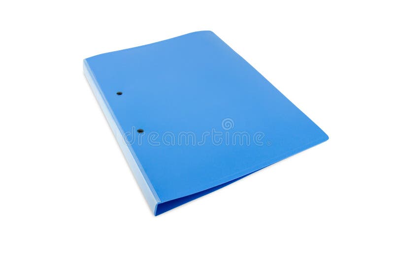 Blue Files Folder Retention of Contracts Isolated on White Background ...