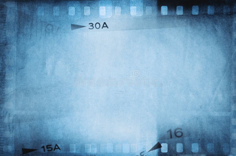 Blue film frames stock image. Image of backgrounds, photographic ...