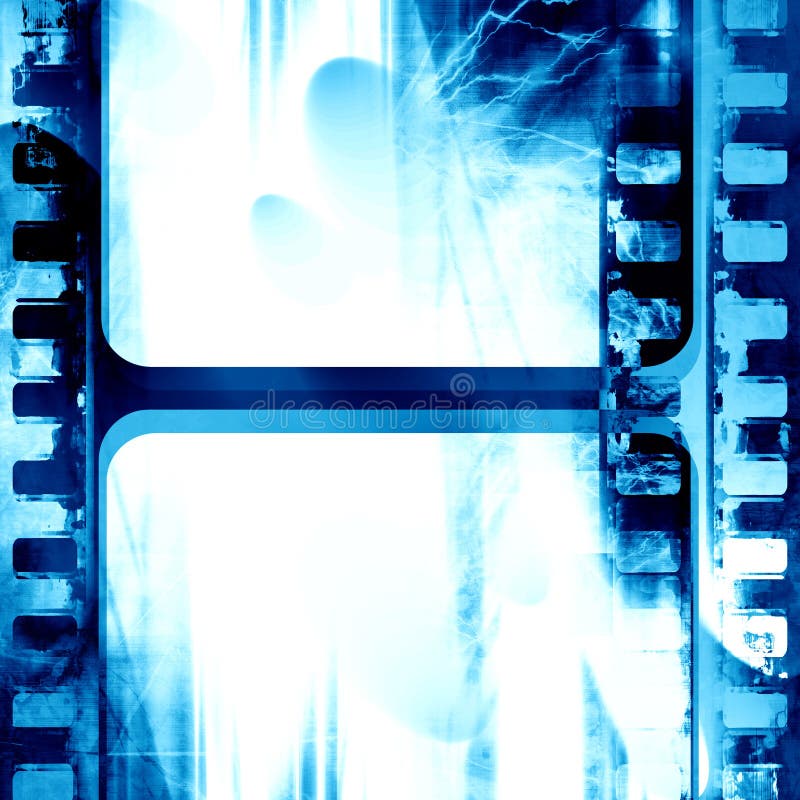 Blue filmstrip stock illustration. Illustration of exposed - 35288340