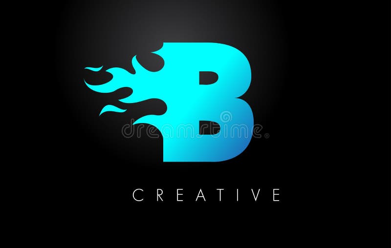Letter B Blue Fire Stock Illustrations – 40 Letter B Blue Fire Stock ...