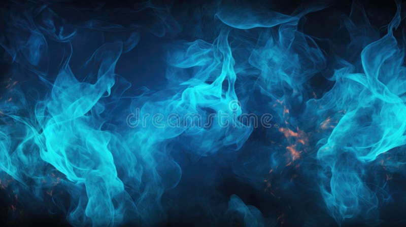 Blue Fire Background, Abstract Illustration Stock Illustration ...