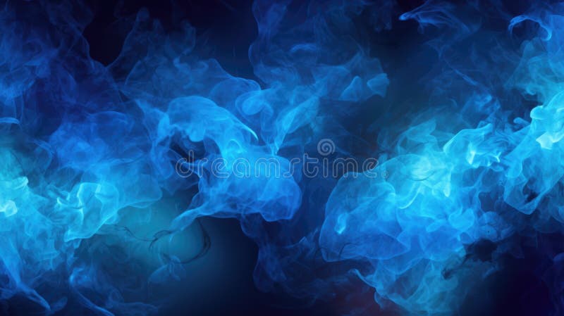 Blue Fire Background, Abstract Illustration Stock Photo - Image of dark ...