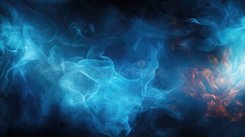 Blue Fire Background, Abstract Illustration Stock Illustration ...