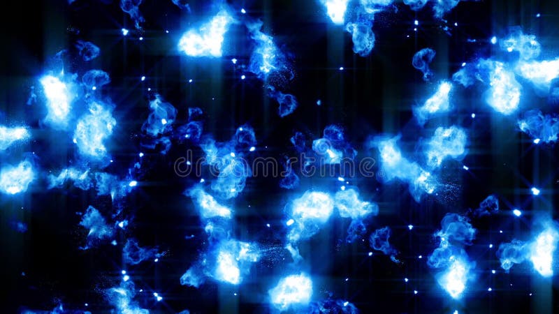 Blue Fire Versus Interface Background Loop Animation Stock Footage ...