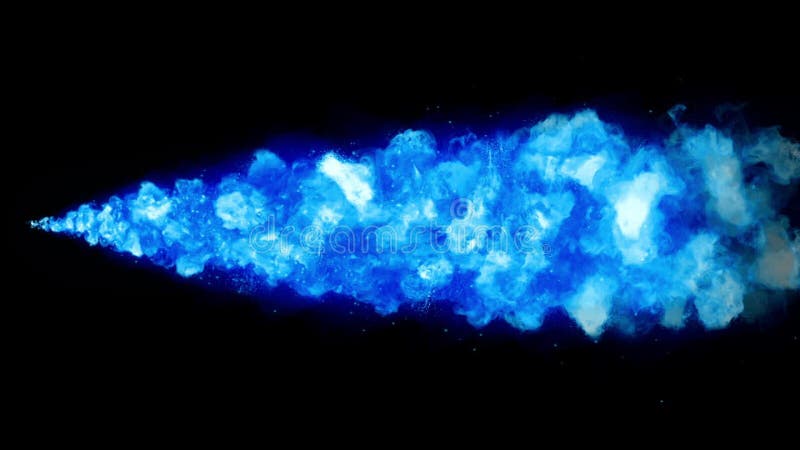 Blue Fire Ball Explosion Flame Loop Animation Stock Footage - Video of ...