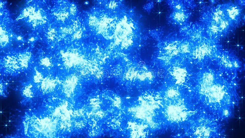 Blue Fire Ball Explosion Flame Loop Animation Stock Footage - Video of ...