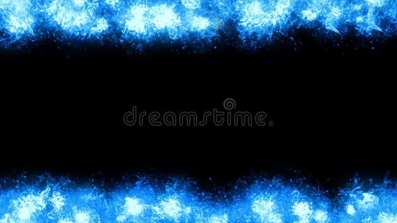 Blue Fire Ball Explosion Flame Loop Animation Stock Footage - Video of ...