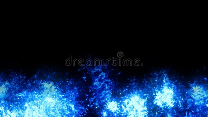 Blue Fire Ball Explosion Flame Loop Animation Stock Footage - Video of ...