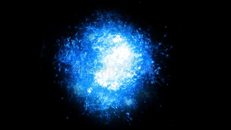 Blue Fire Versus Interface Background Loop Animation Stock Footage ...