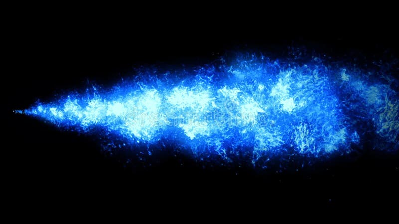 Blue Fire Ball Explosion Flame Loop Animation Stock Footage - Video of ...