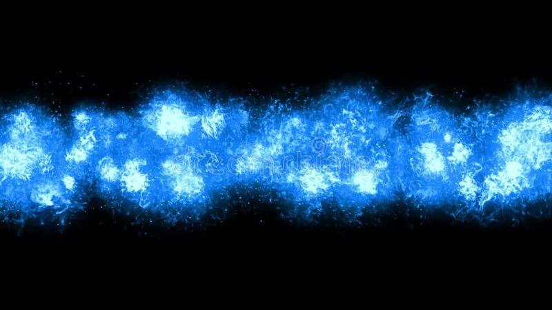 Blue Fire Ball Explosion Flame Loop Animation Stock Footage - Video of ...