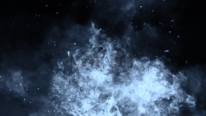 Blue Fire Embers Particles Texture Overlays . Burn Effect on Isolated ...