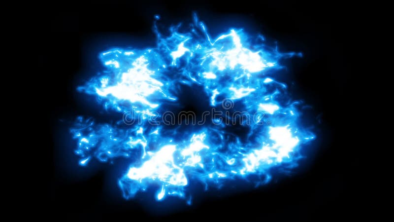 Blue Fire Versus Interface Background Loop Animation Stock Footage ...
