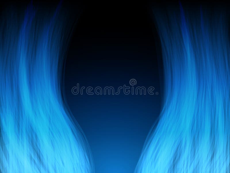 Blue Fire Flames stock vector. Illustration of cold, bonfire - 16246143