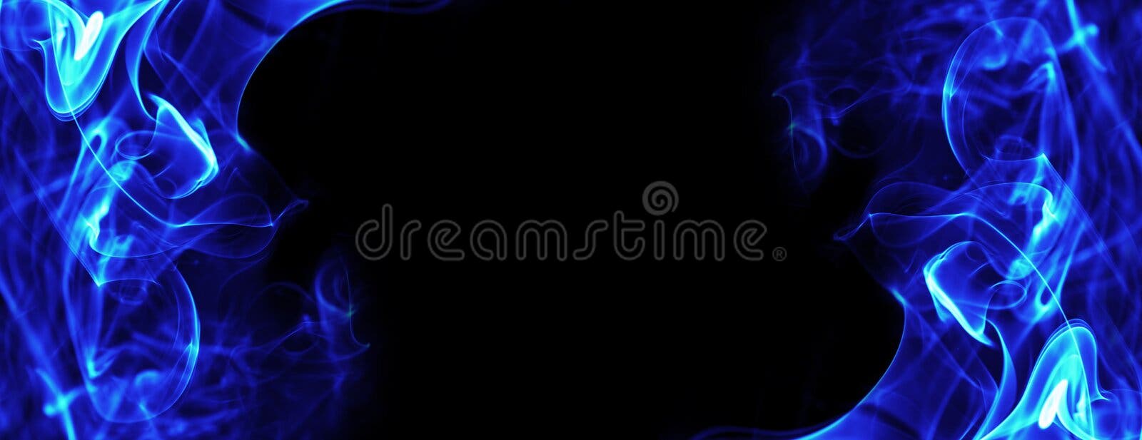 Fire Stylized in Dark Blue Colour Stock Photo - Image of cold, arsonist ...