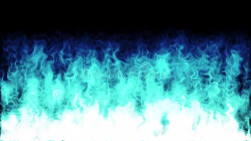 Blue Fire and Flames Igniting and Burning Stock Video - Video of ...