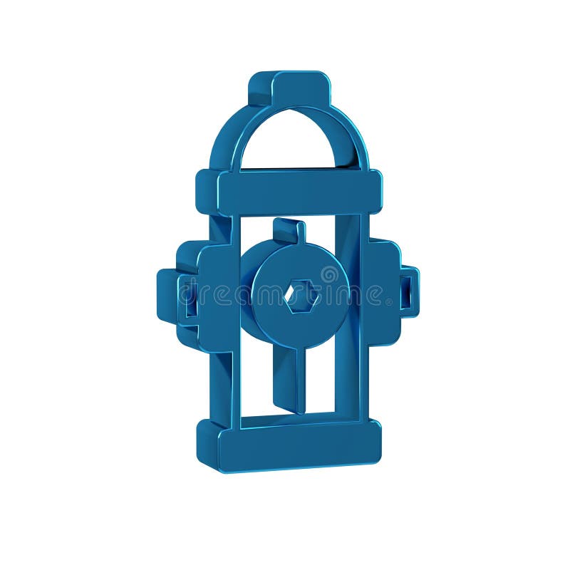 Blue Fire Escape Icon Isolated on Blue Background. Pompier Ladder ...