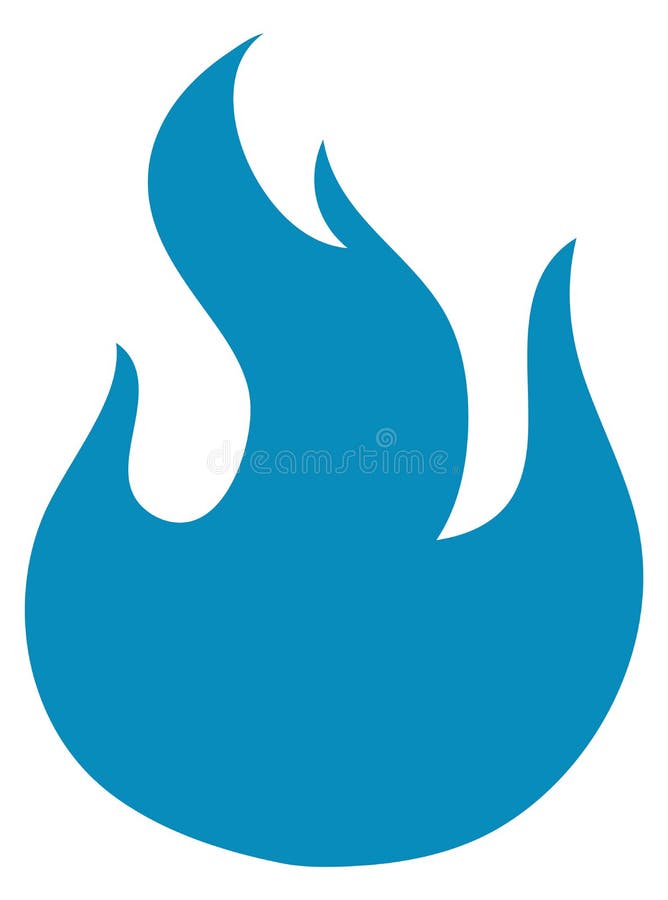 Fire Symbol. Color Gradient Flame Stock Vector - Illustration of sign ...