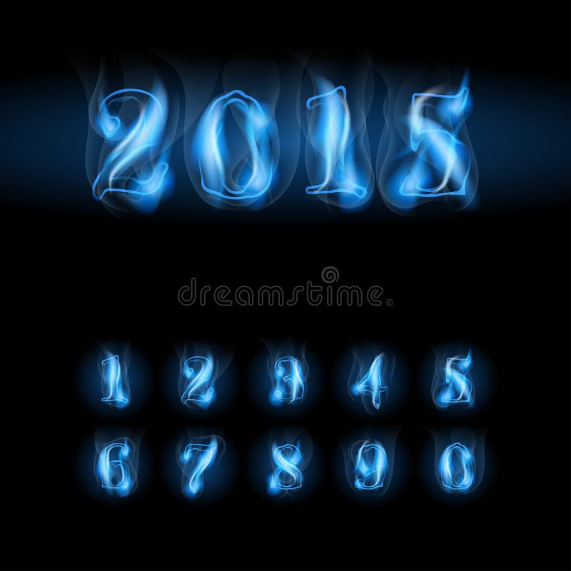 Blue fire letters sale stock vector. Illustration of read - 42918916