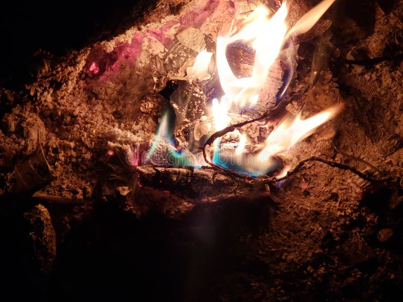 Blue fire spirit stock photo. Image of fire, face, blue - 190745432