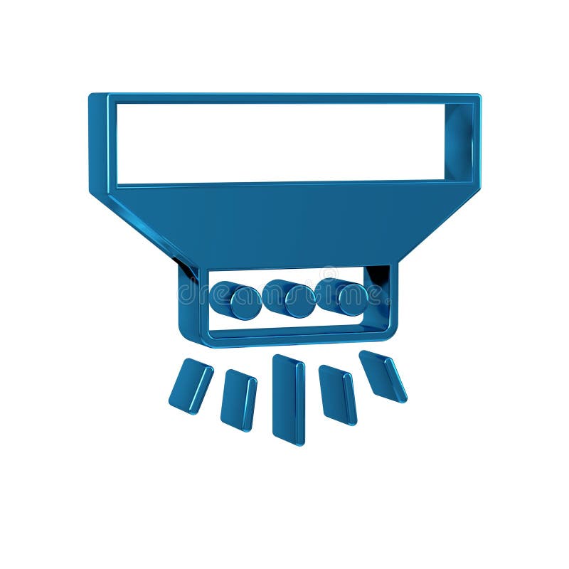 Blue Fire Sprinkler System Icon Isolated on Transparent Background ...
