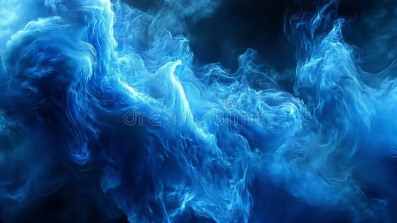 Blue Fire Swirls Abstract Background Texture Design Stock Video - Video ...