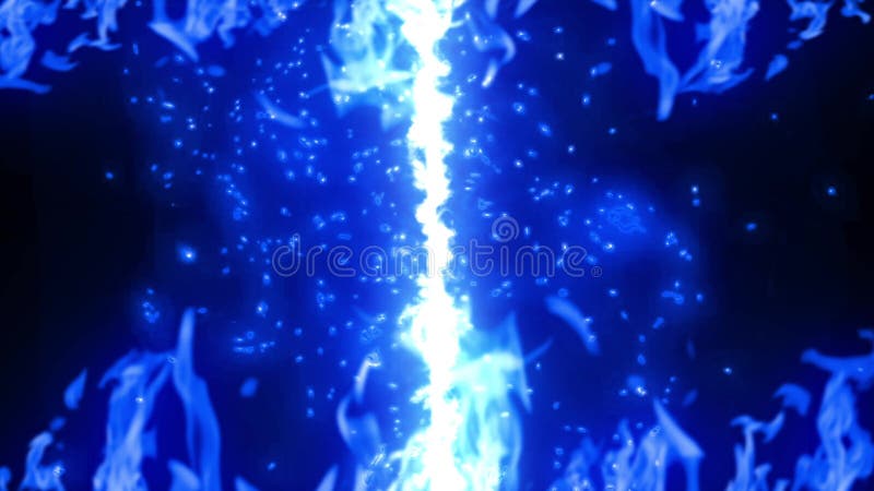 Blue Fire Versus Interface Background Loop Animation Stock Footage ...