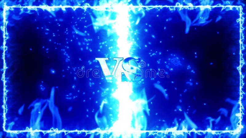 Red Fire Versus Blue Ice Smoke Dynamic Abstract Background with Star ...