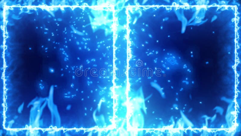Blue Fire Versus Interface Background Loop Animation Stock Footage ...