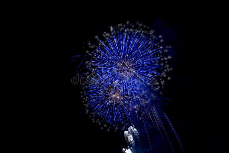 Blue firework stock image. Image of flame, skies, fire - 14524247