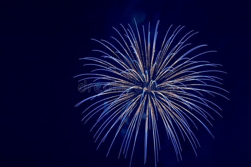 Blue firework explosion stock image. Image of explosion - 2345781