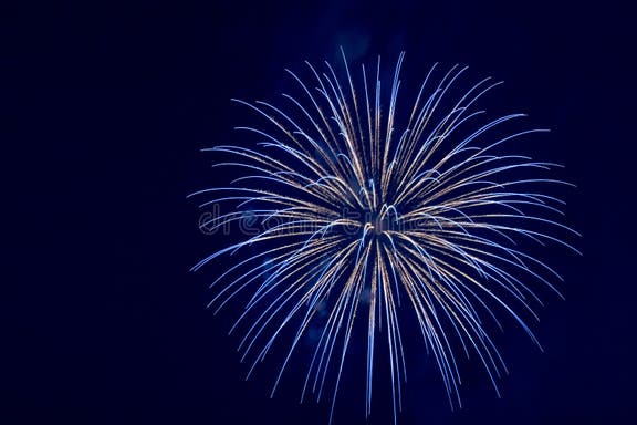 Blue firework explosion stock image. Image of explosion - 2345781