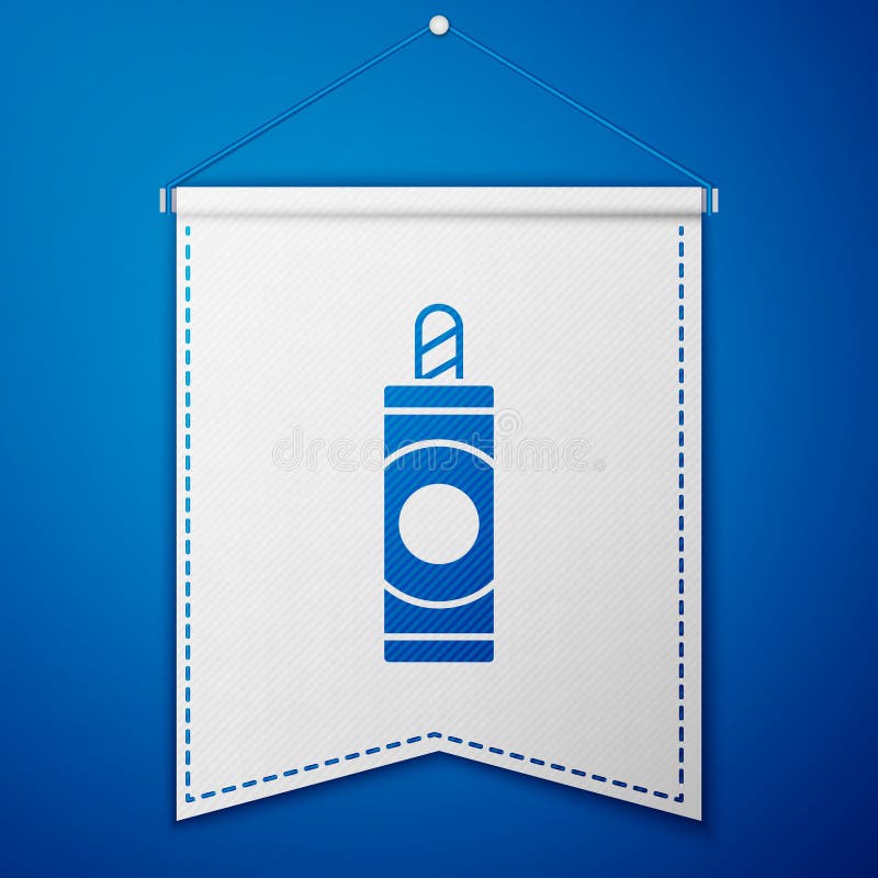 Blue Firework Icon Isolated on Blue Background. Concept of Fun Party ...