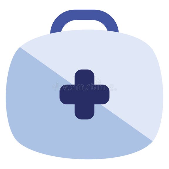 Blue first aid kit stock vector. Illustration of case - 263627053