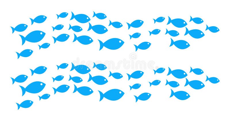 Blue Fish Icons vector stock vector. Illustration of tuna - 199991700